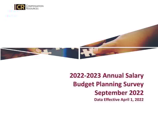 ANNUAL SALARY BUDGET PLANNING SURVEY annual-salary-budget-planning-survey